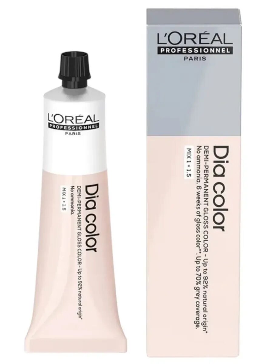 Краска для волос L'Oreal Professionnel DIA Color, Полуперманентная глянцевая краска для волос, 6.12
