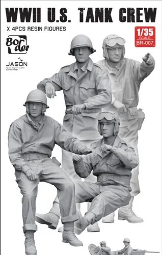 Border BR-007 1/35 Модель 4-х танковых экипажей США Шерман