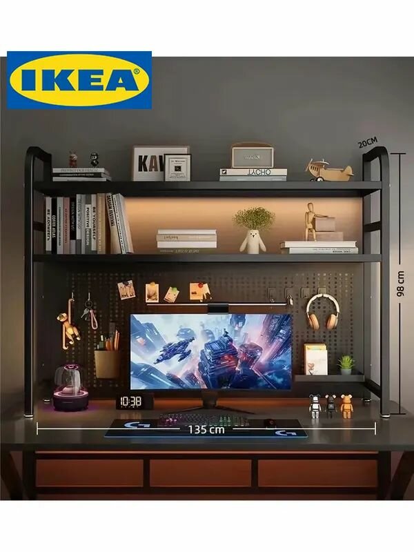 Полка Настольная Прямая, 20х135х98 см, 1 шт.