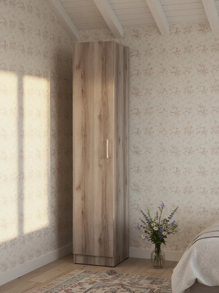 Шкаф пенал FRESTER распашной для одежды с полками на балкон, от производителя