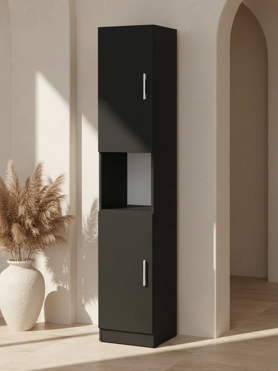 Шкаф пенал FRESTER для одежды в прихожую с полками деревянный, от производителя