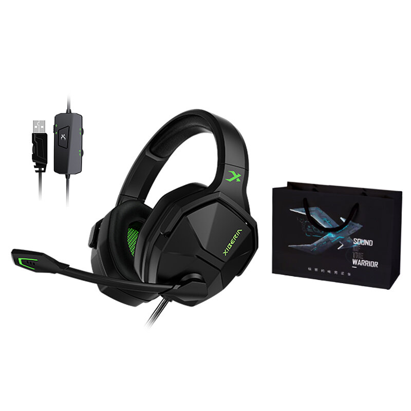 XIBERIA проводные наушники V13UPRO Black Green