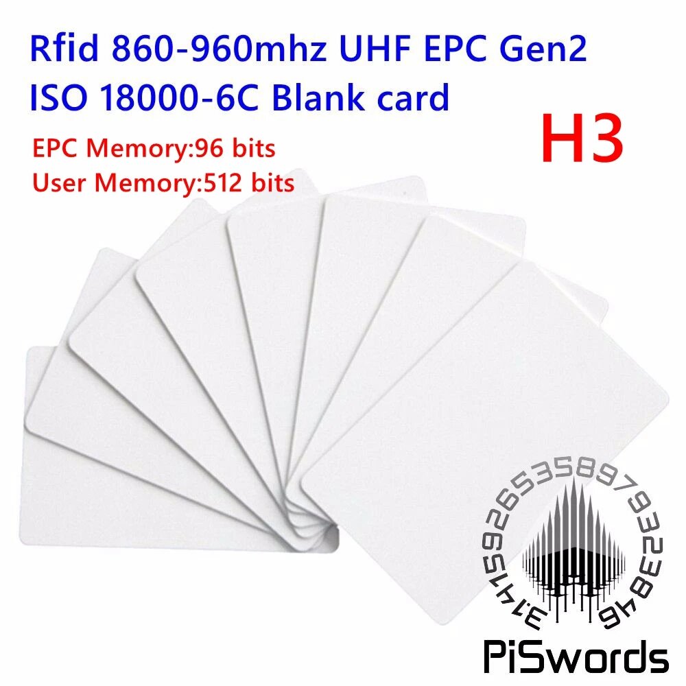 RFID карта UHF ALIEN Higgs H3 H9 10 шт. H3