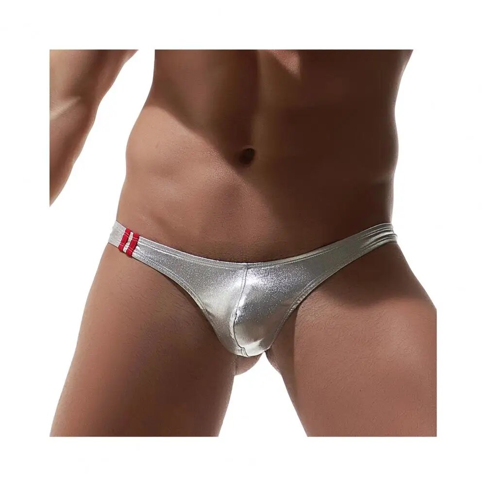 SANWOOD мужские стринги из нейлона Белый, М, серебристый