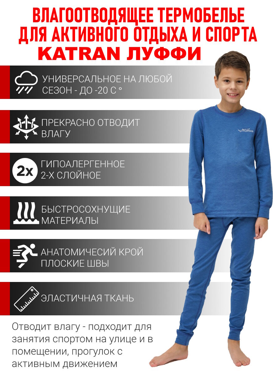 Комплект термобелья ЛУФФИ спортивный влагоотводящий