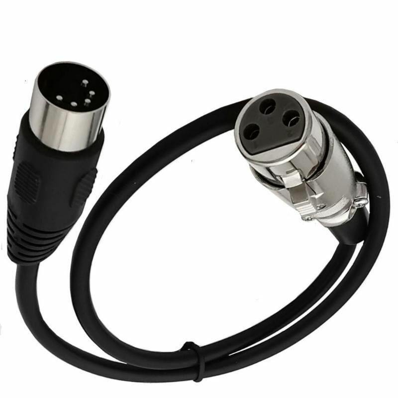 Большой аудиокабель DIN 5Pin-XLR XLR для мужчин и женщин-0,5 м-от мужчины к женщине