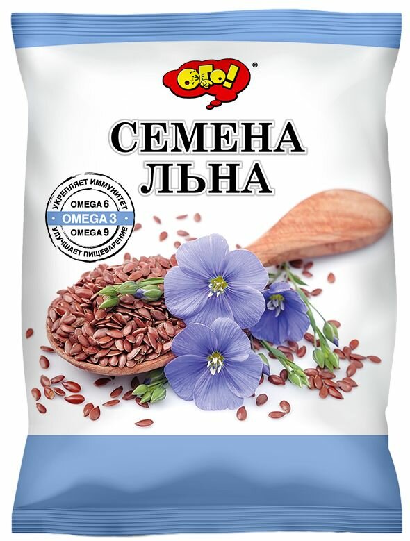 Семена льна ОГО, 150г x 5 упаковок