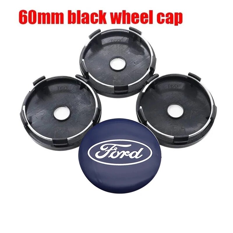 4 шт. 3D 56 мм 60 мм 65 мм 68 мм логотип Ford, эмблема автомобиля, центральная крышка ступицы колеса, авто обод, ремонт пыленепроницаемый значок, крышки, наклейки, аксессуары