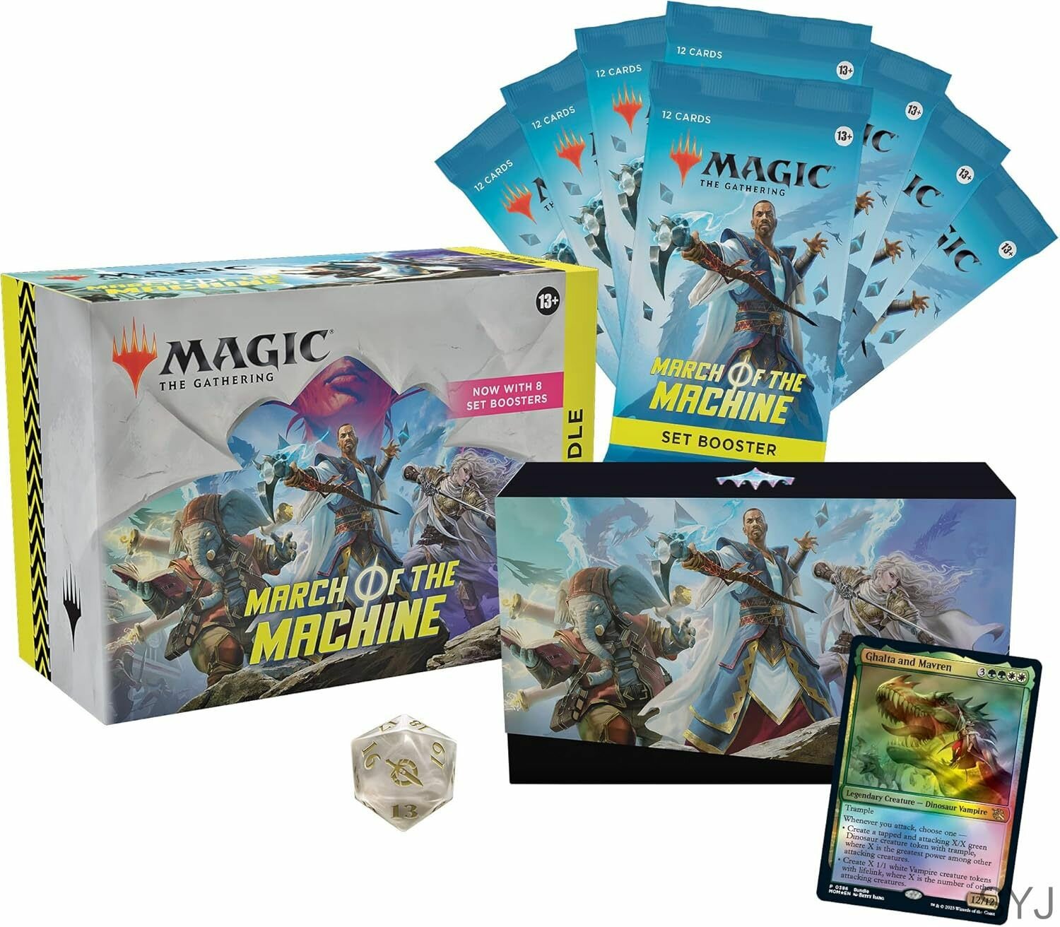 Magic: The Gathering March of the Machine Bundle 8 Set Boosters + Accessories (Английский)