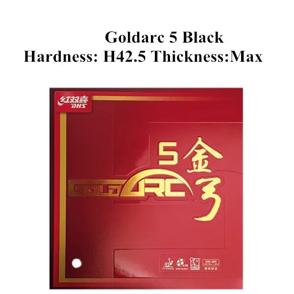 DHS GoldArc 5 резина для настольного тенниса Black H42.5 Max