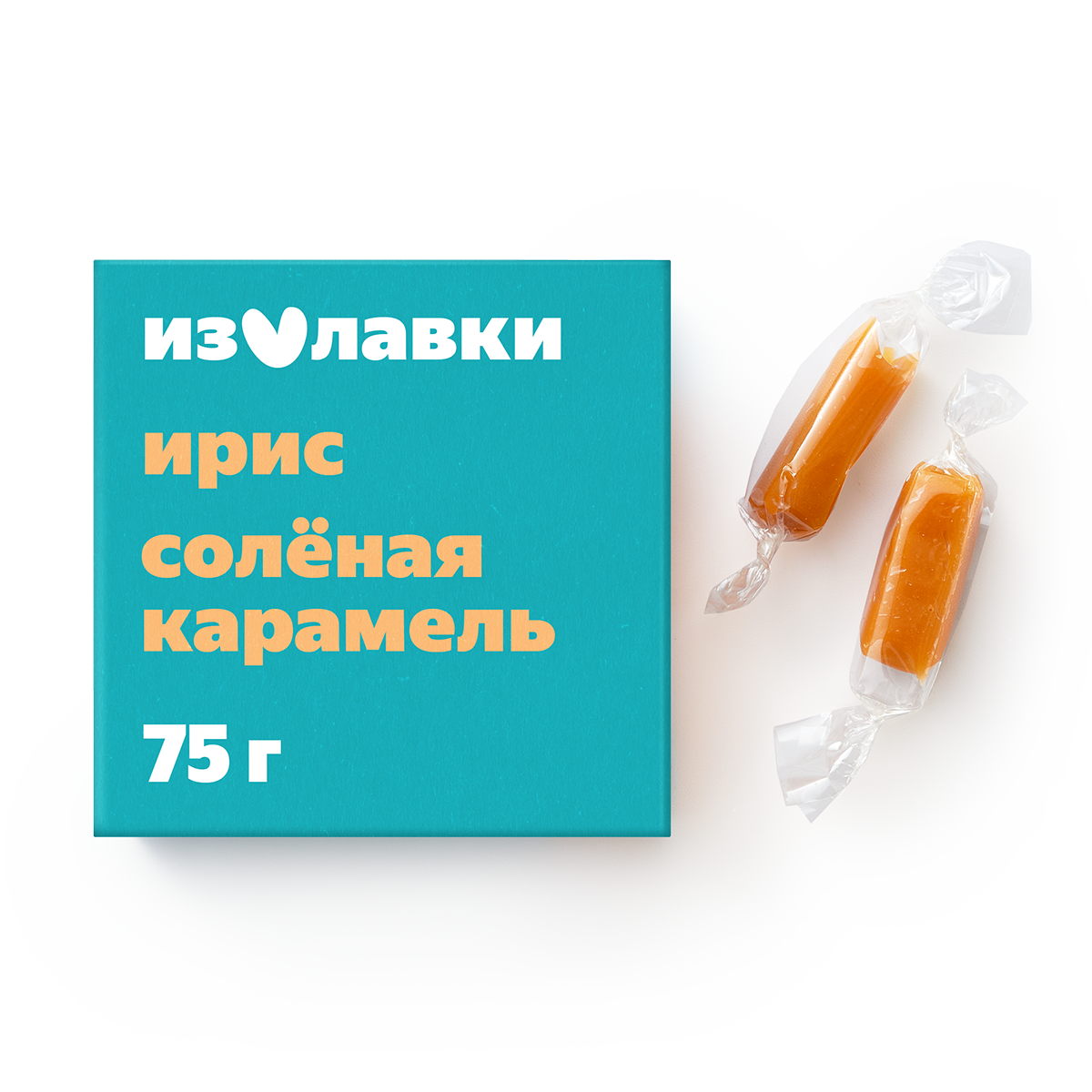 Ирис сливочный "Из Лавки" с соленой карамелью из 33% натуральных сливок, 75 г
