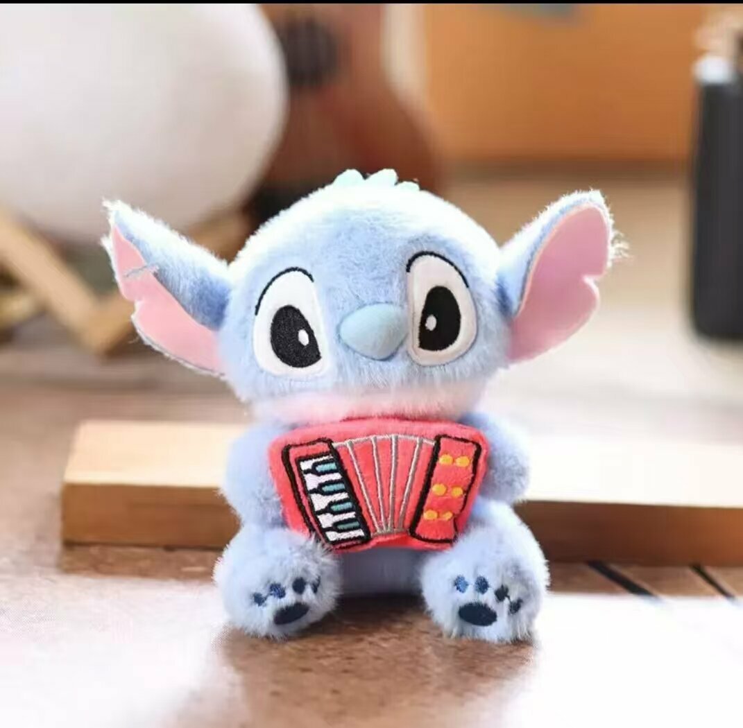 Disney Kawaii Stitch плюшевый брелок-игрушка милая кукла Лило и Стич ангел плюшевые милые мягкие сумки кулон подарок на день рождения для девочек, Розовый