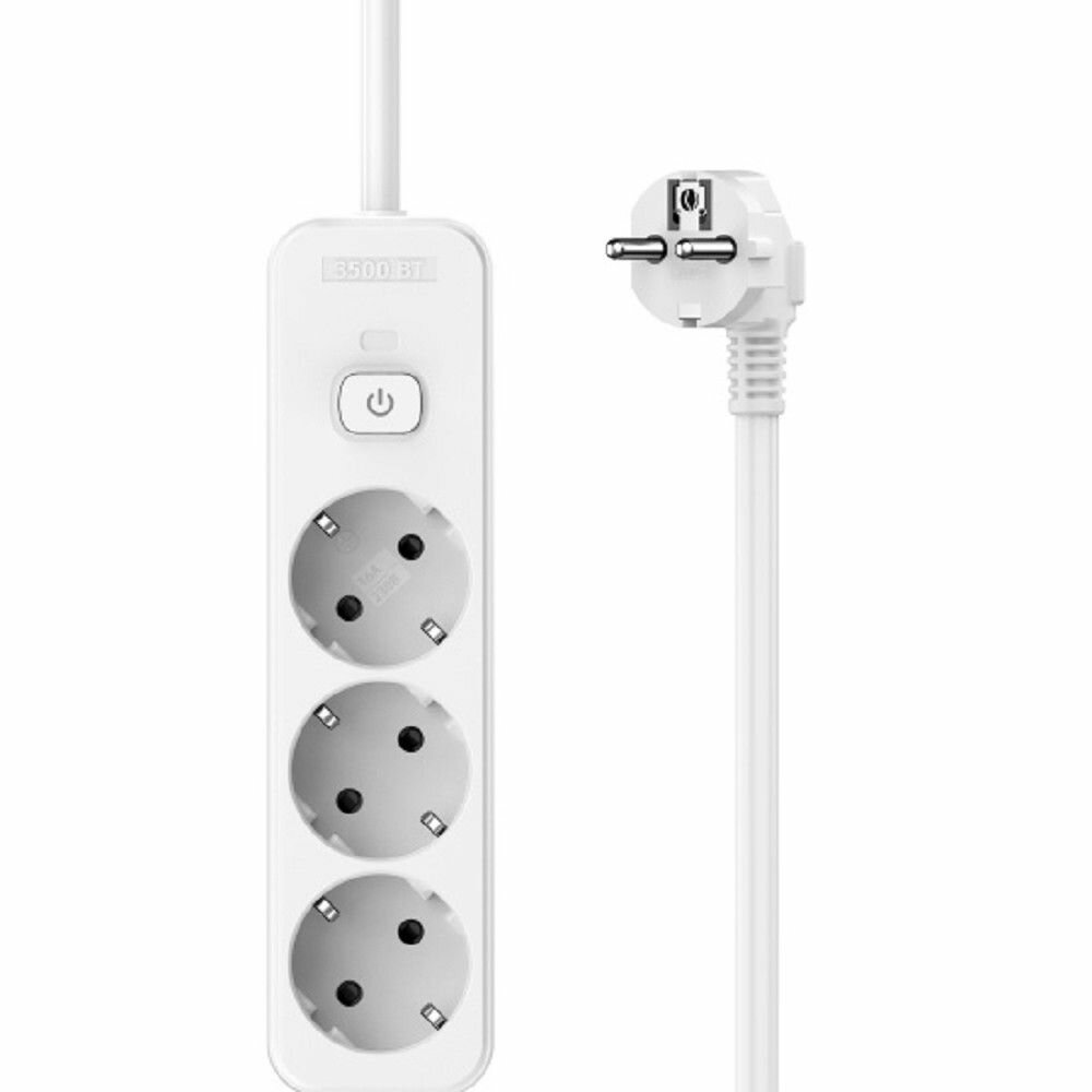 Perfeo Сетевые фильтры сетевой удлинитель "REAL STRIP" 5,0м, 3 розетки, 16А, 3500 Вт, белый.