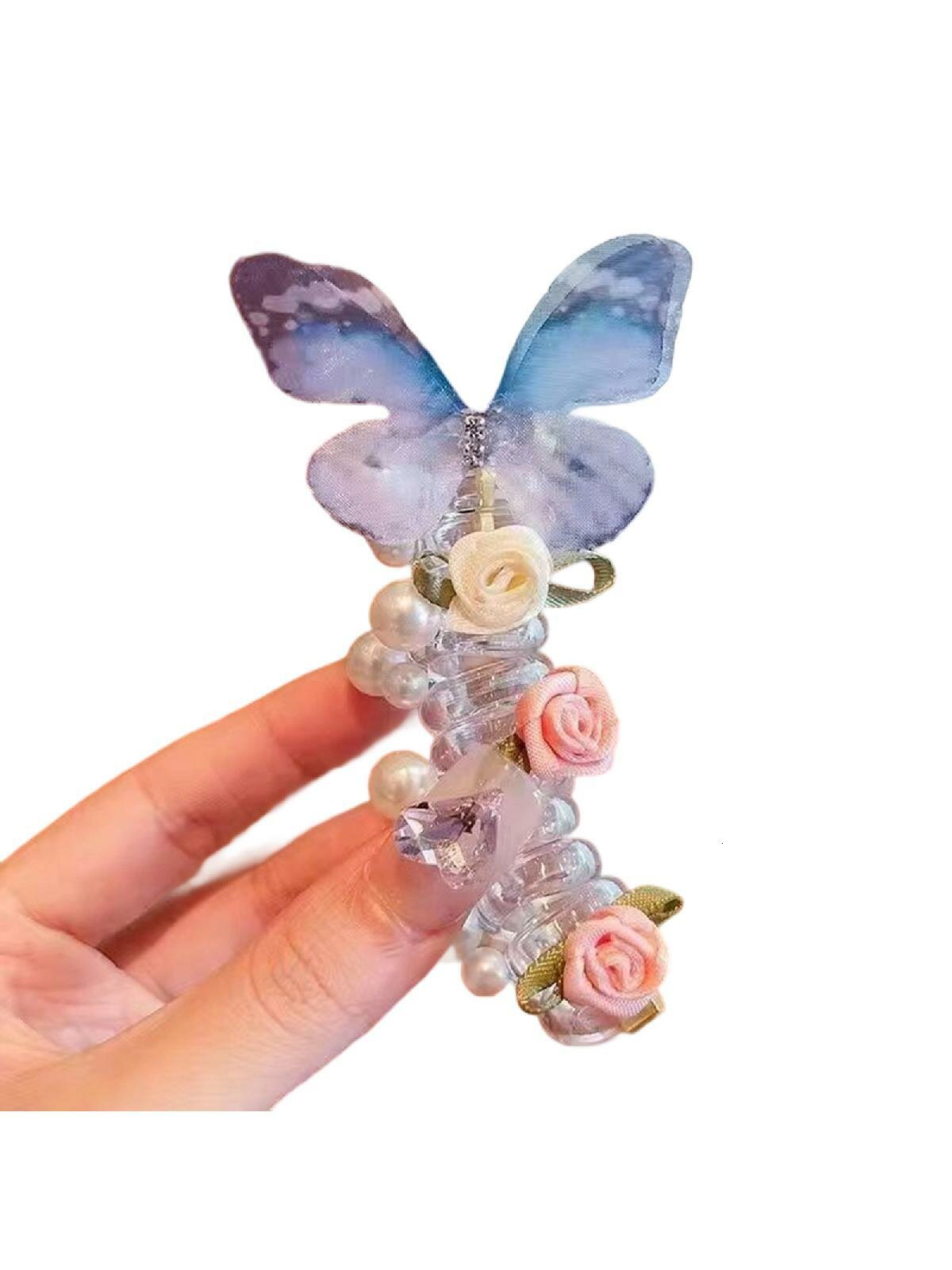 Красочные спирали, Резинки для волос, Эластичные Резинки для волос для девочек, Аксессуары для хвостов для длинных волос