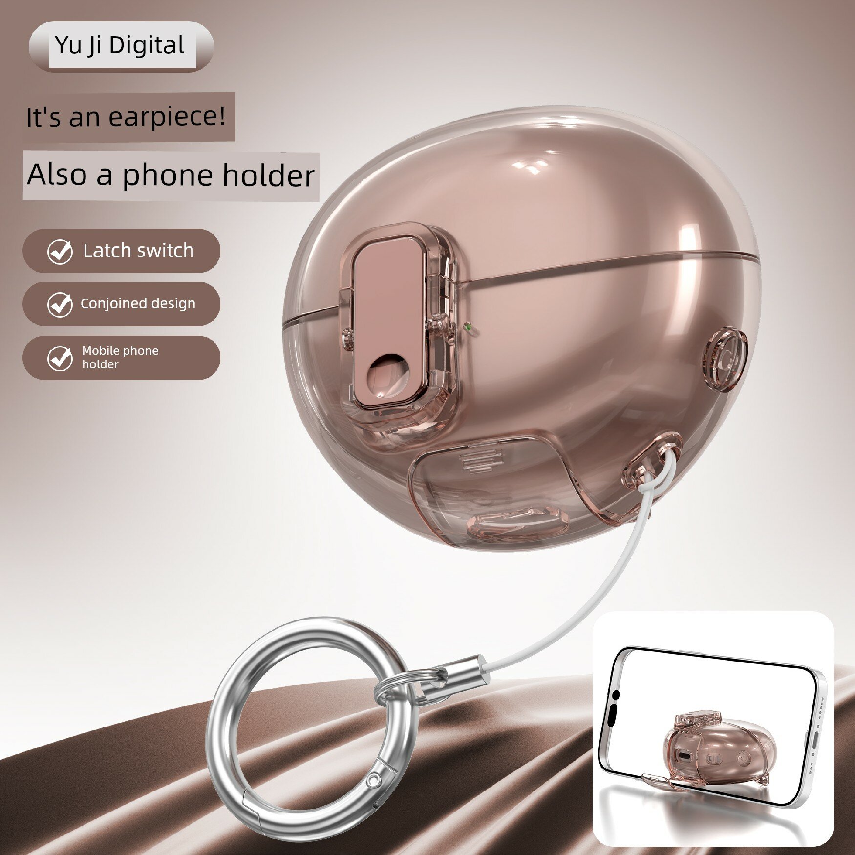 Подходит для наушников Huawei FreeClip, Bluetooth-гарнитуры, чехол-держатель для наушников FreeBuds 6i, подставка для