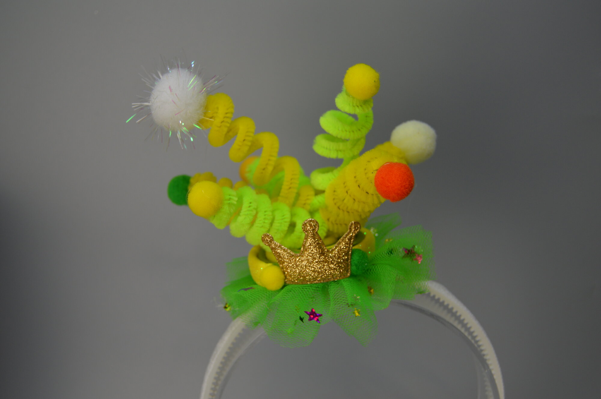 Ободок "Хлопушка", для карнавалов, ручной работы, для девочек