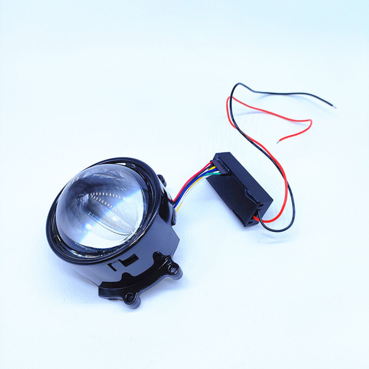 Новые автомобильные динамические фары с эффектом "глаза демона", LED линзы, модифицированные орлиные глаза, 3 дюйма, 12В, модификация для Ninebot