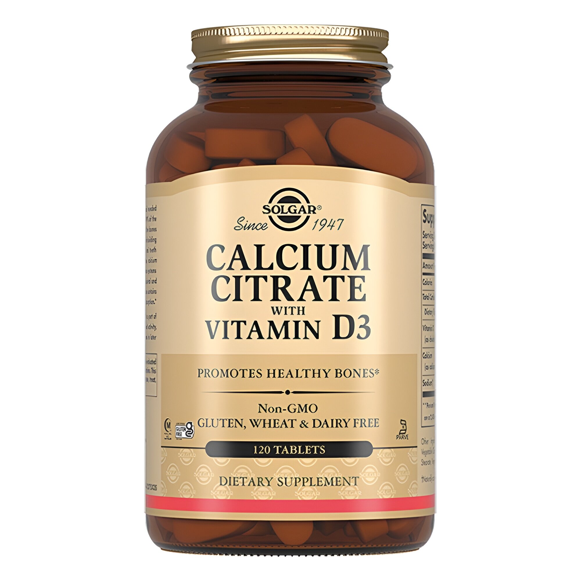 Солгар Цитрат кальция с витамином Д3 таблетки №120