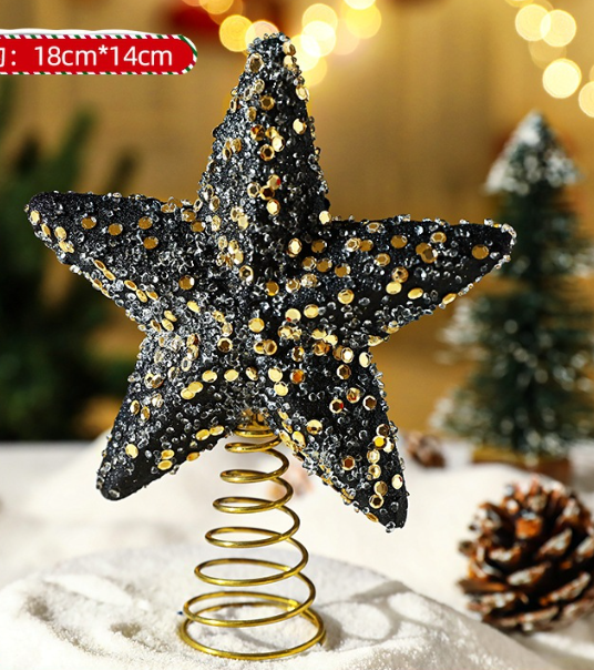 Рождественские украшения из высококачественной серии black gold, Раскрашенный шар,18*14cm