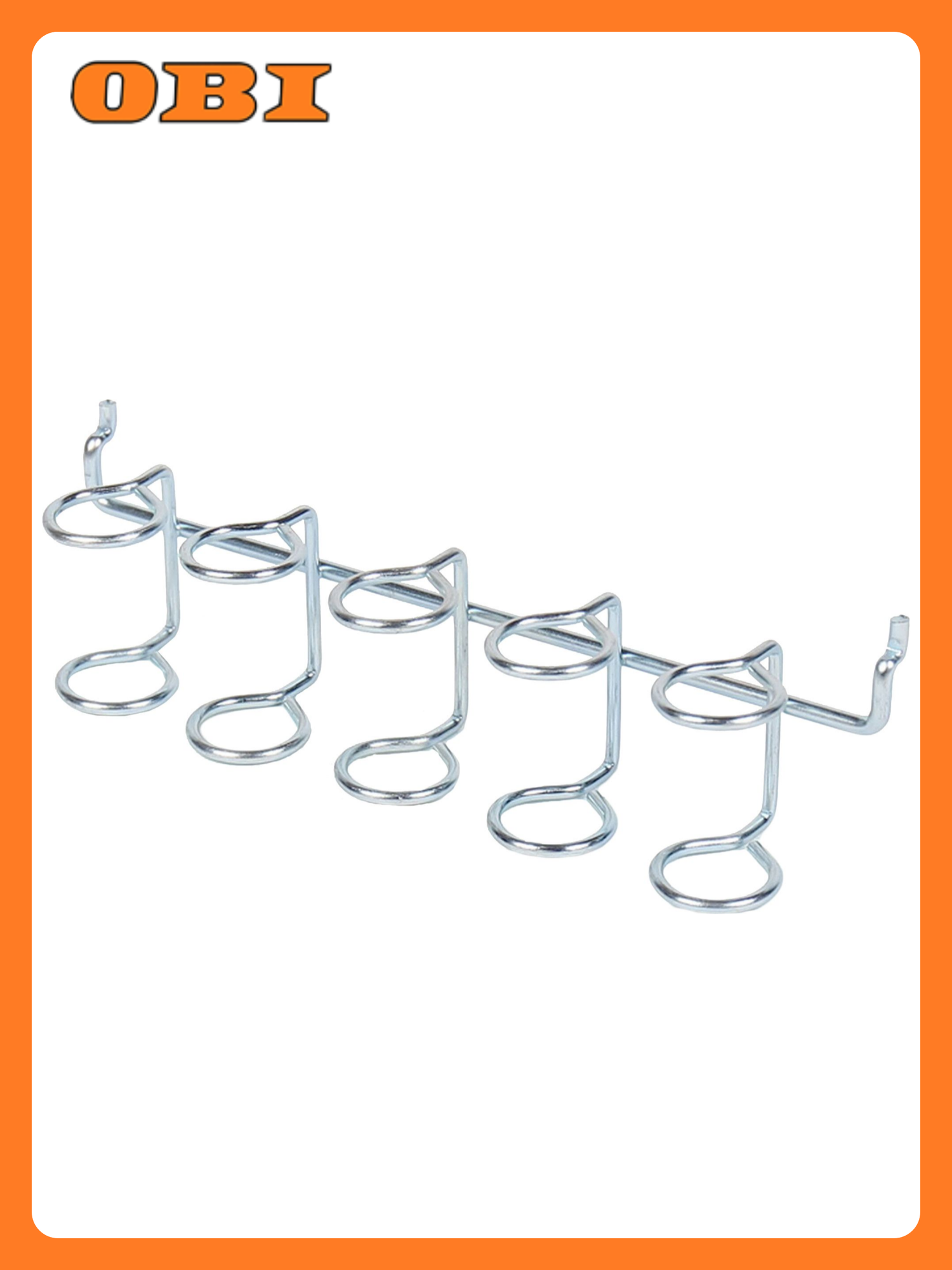 Крючок Larvij, для отверток, серебристый, металл, 199x49x43 мм