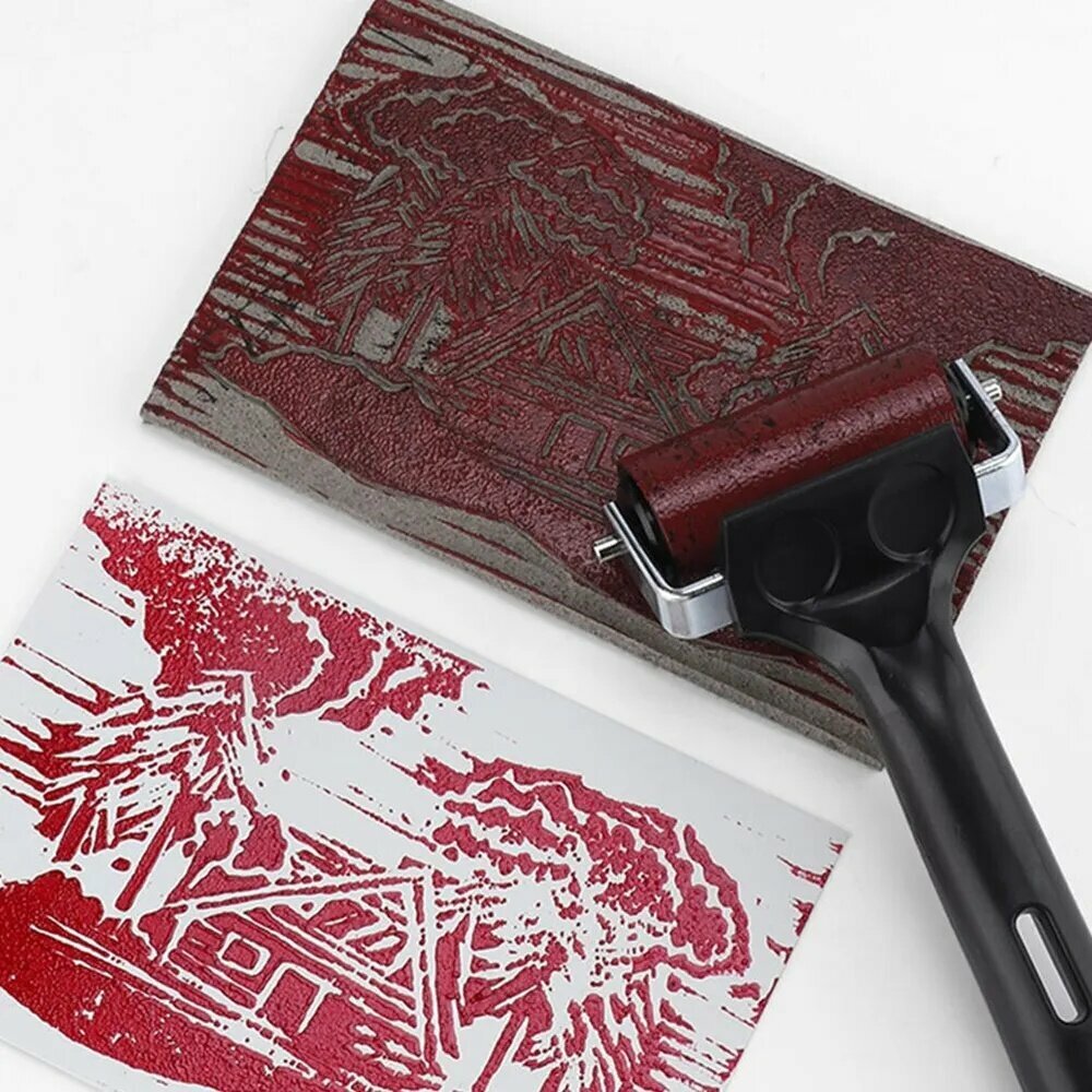 Валик С Эргономичной Рукояткой Для Создания Принтов И Рисунков 15X6Cm