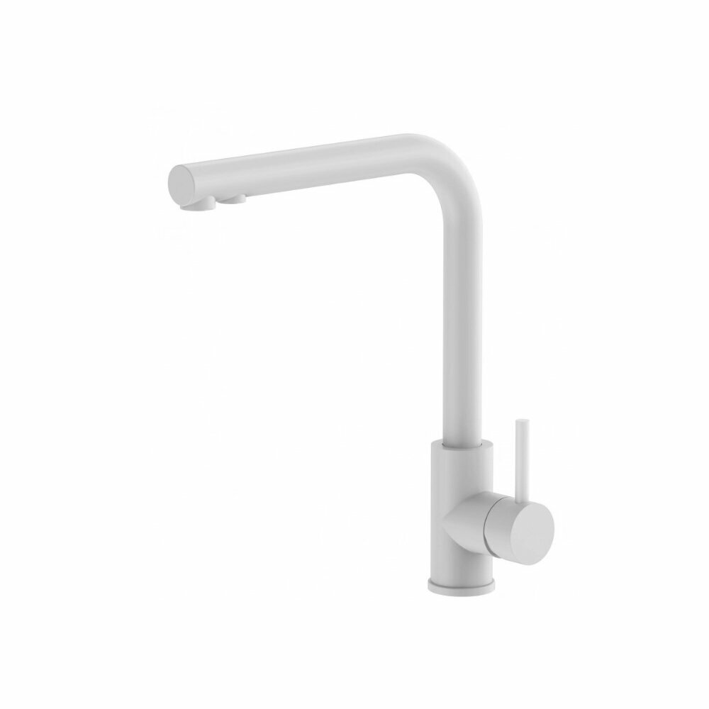 Смеситель для кухни Santek (Сантек) Марти WH5A43026B001 под фильтр, белый матовый