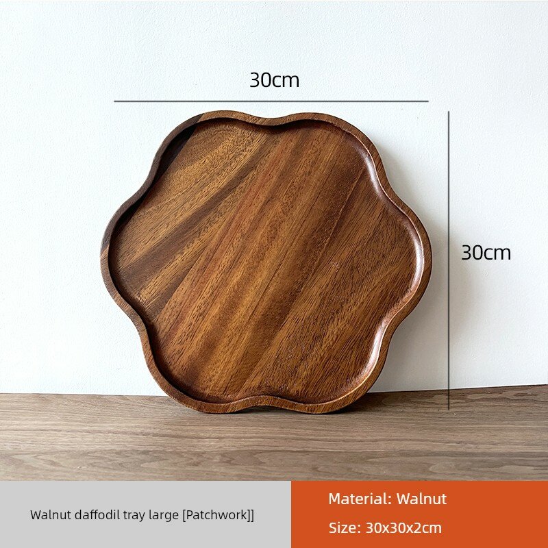 Поднос для чая с ореховым облаком, сухой чайный столик из цельного дерева, небольшой японский поднос для кофе, чайный