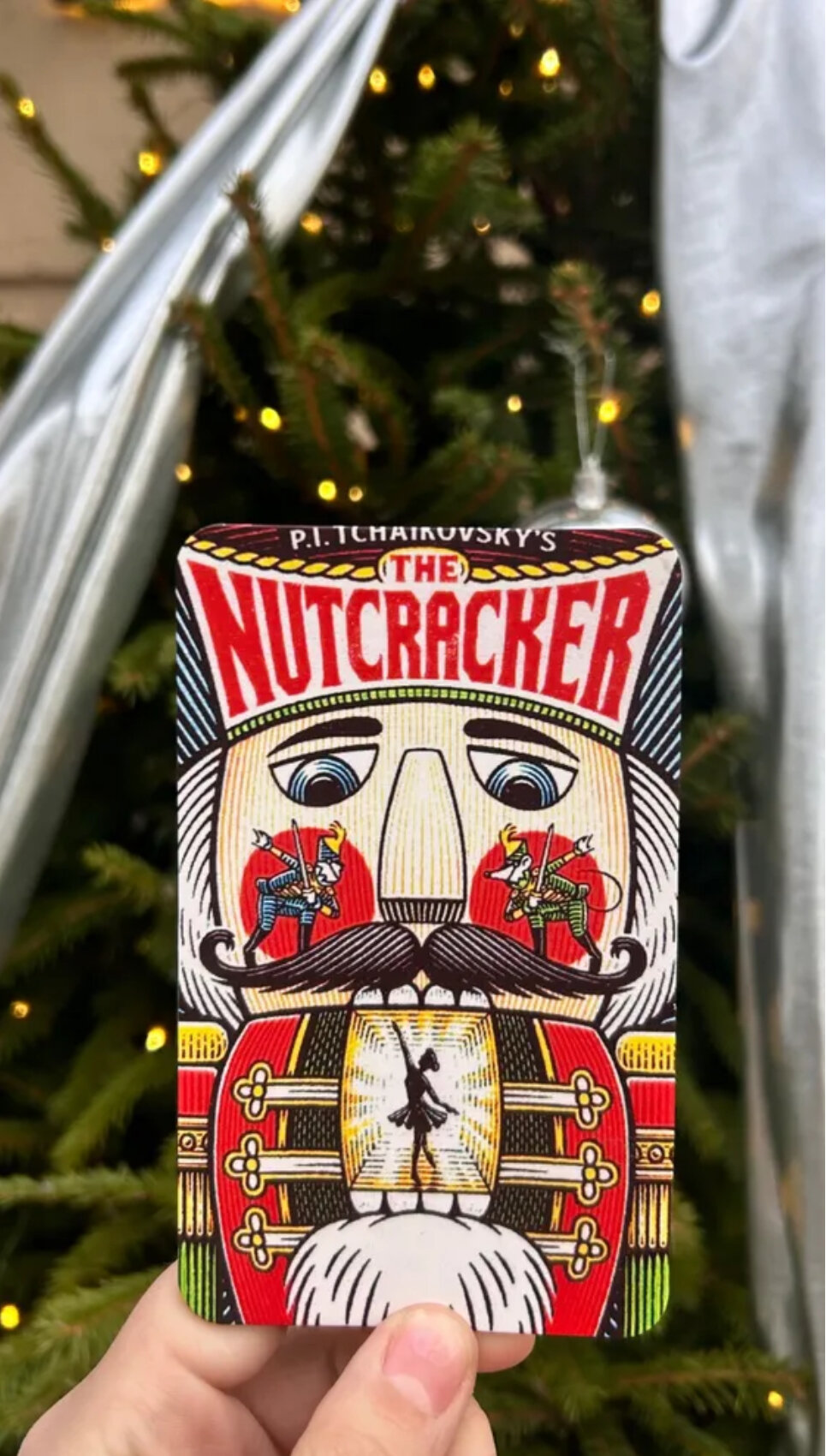 Новогодняя открытка «Щелкунчик»