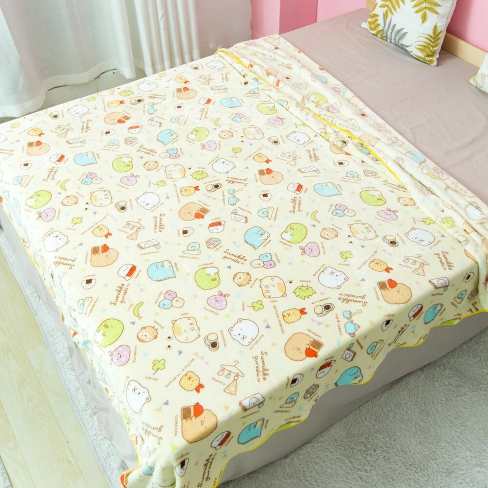 Плед из флиса с изображением мультяшных существ, коралловый плед, плед для офиса, плед для отдыха у кондиционера, толстый студенческий плед, простынь.