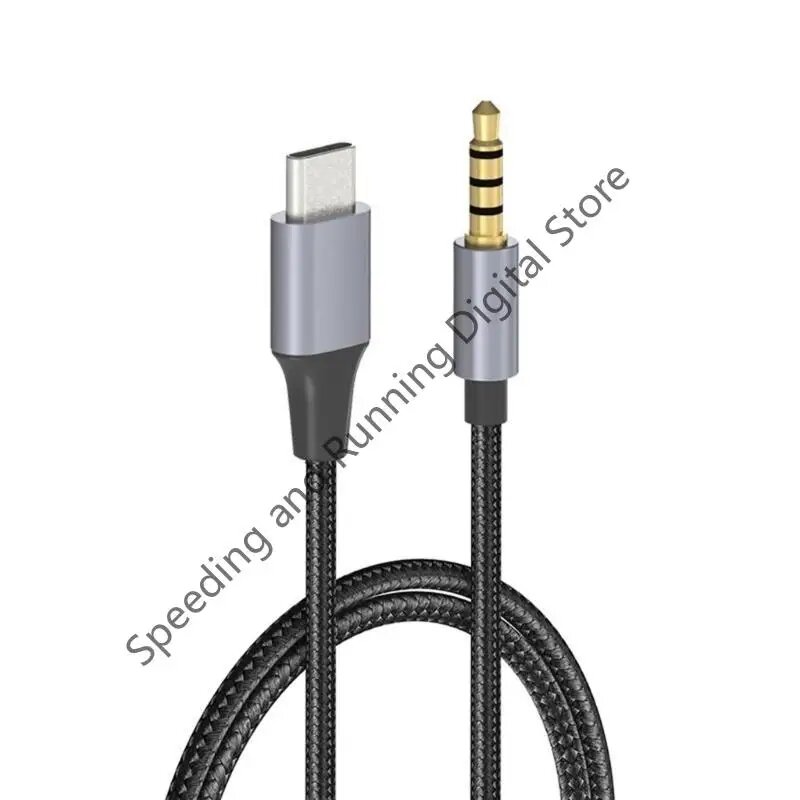 Аудиокабель AUX Type-C USB C на разъем 3,5 мм AUX Шнур Автомобильный динамик Адаптер для наушников для Samsung Xiaomi Huawei Type-C Конвертер