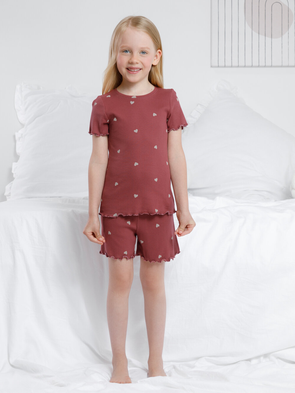 Пижама К 1652/шоколадный десерт,сердечки