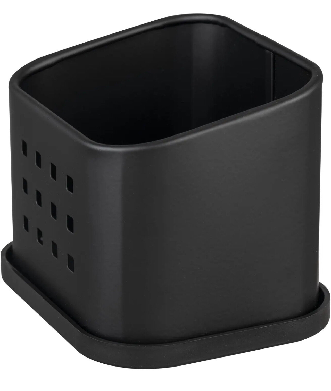 Подставка под губку Delinia 11х8.5x8.5 см сталь, цвет чёрный