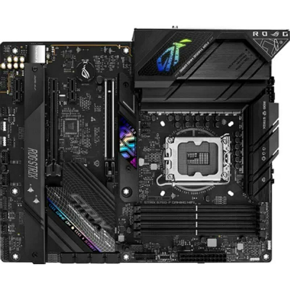 Материнская плата ASUS ROG STRIX B760-F GAMING WIFI-6E, LGA1700, ATX, 4xDDR5, HDMI, DP, 3xM.2, LAN 2.5Gb