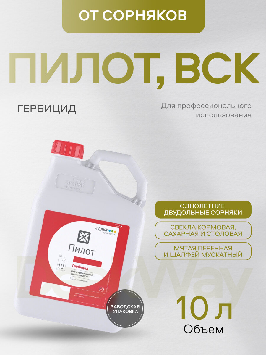 "Пилот, ВСК" гербицид для посевов свеклы и лекарственных растений, 10л