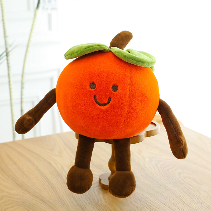 Креативная плюшевая игрушка «Хурма с арахисом», имитация хурмы с арахисом, домашняя кукла, украшение, декоративная