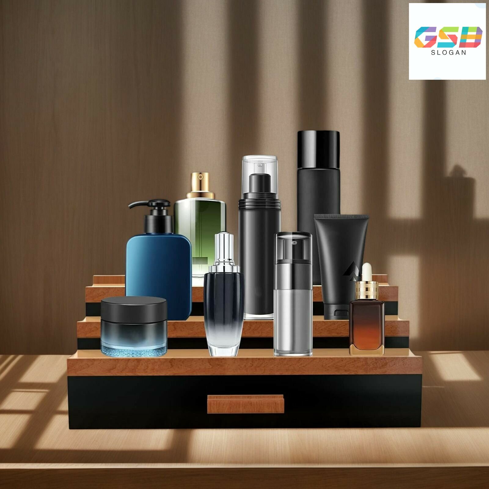 Ywy. горячие3-ярусная деревянная полка-витрина для духов с выдвижным ящиком