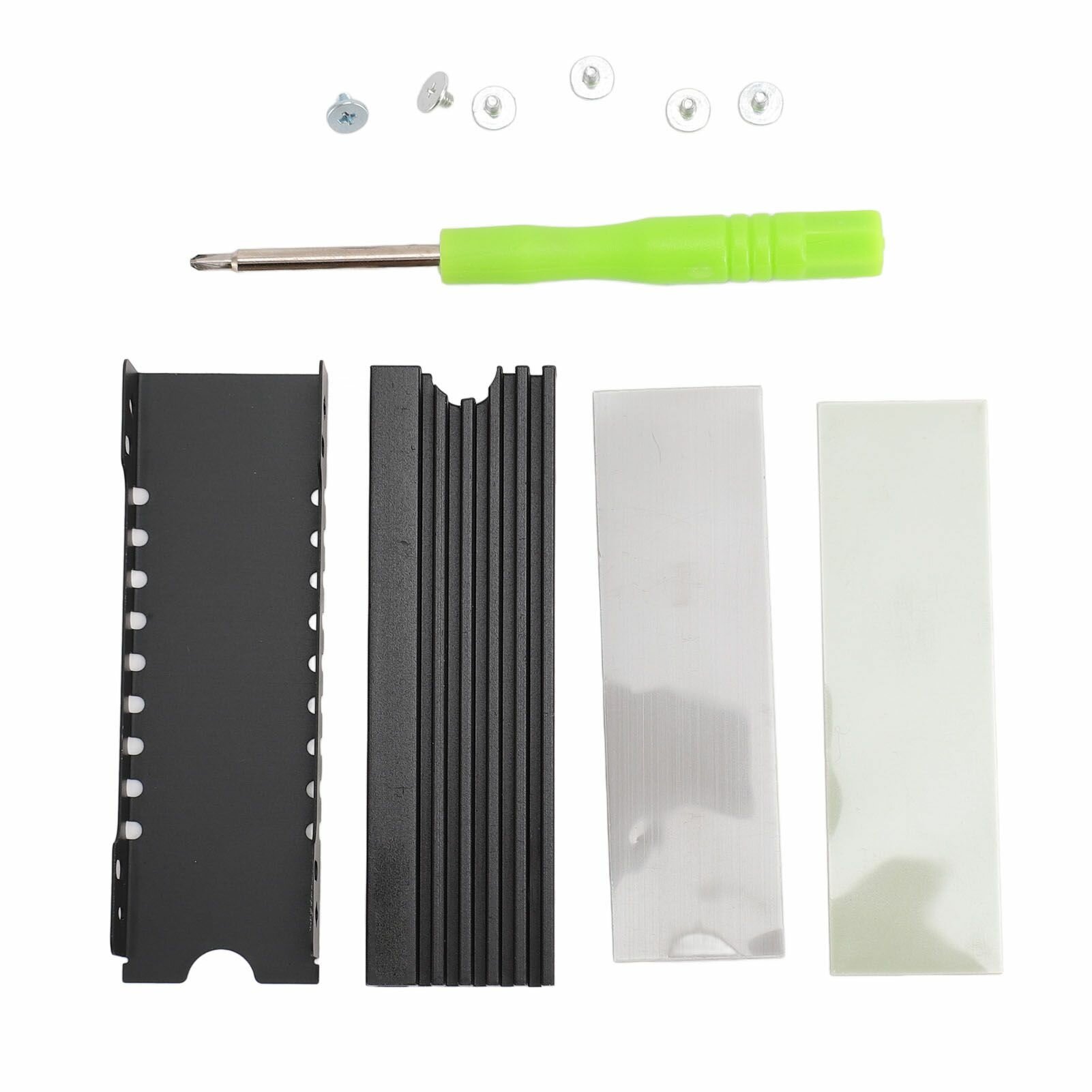 M.2 NVMe 2280 радиатор, односторонний, чёрный, термопрокладка, ПК/PS5