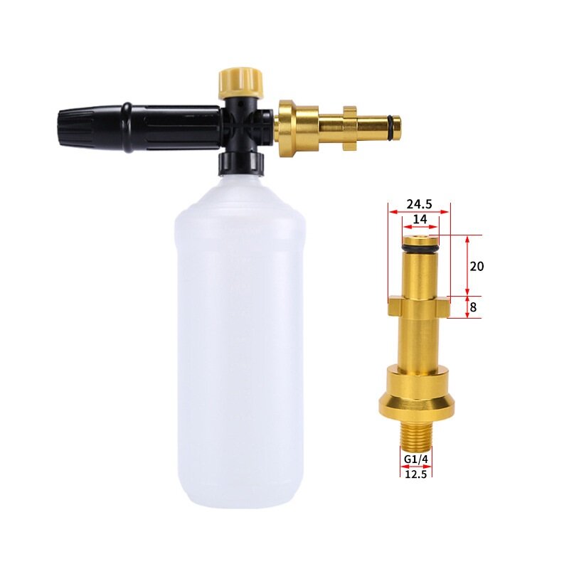 Пенная насадка Tavzar на Quattro Elementi, латунная, 1 л, 1 шт