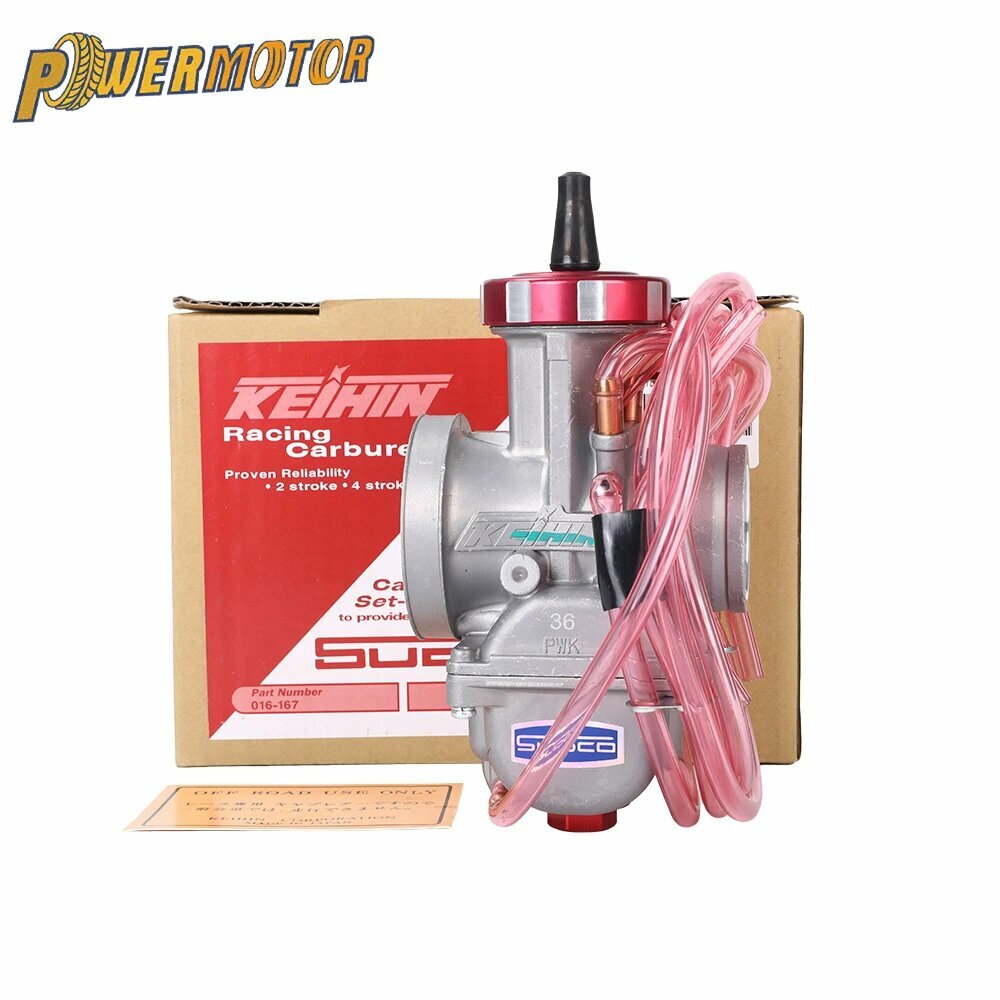 Карбюратор Мотоцикла Keihin PWK, Алюминий 34–42 Мм, Для Двигателей 250–400 Куб. см, Совместимый 34mm