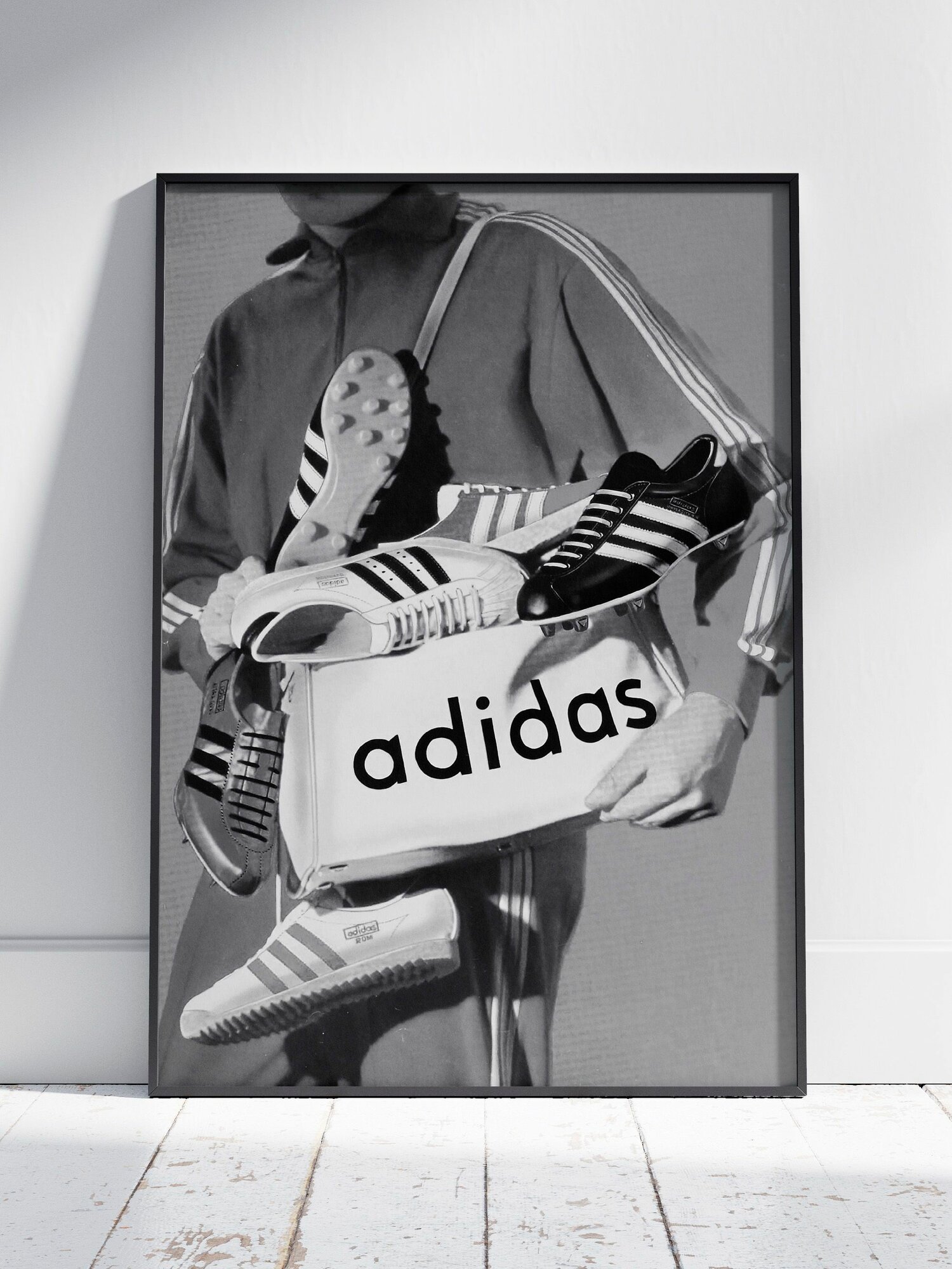 Плакат на стену для интерьера Бренды (Адидас - Adidas 9) - Постер по моде и одежде формата A4 (21x30 см)