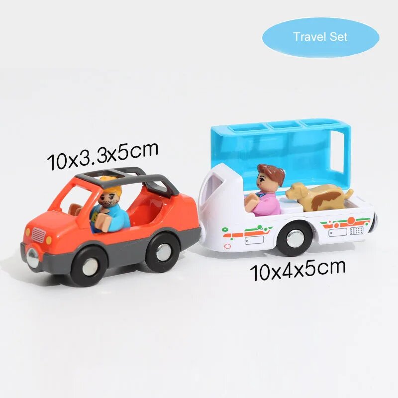 Деревянный набор игрушечных машин Оранжевый, Car Set 10