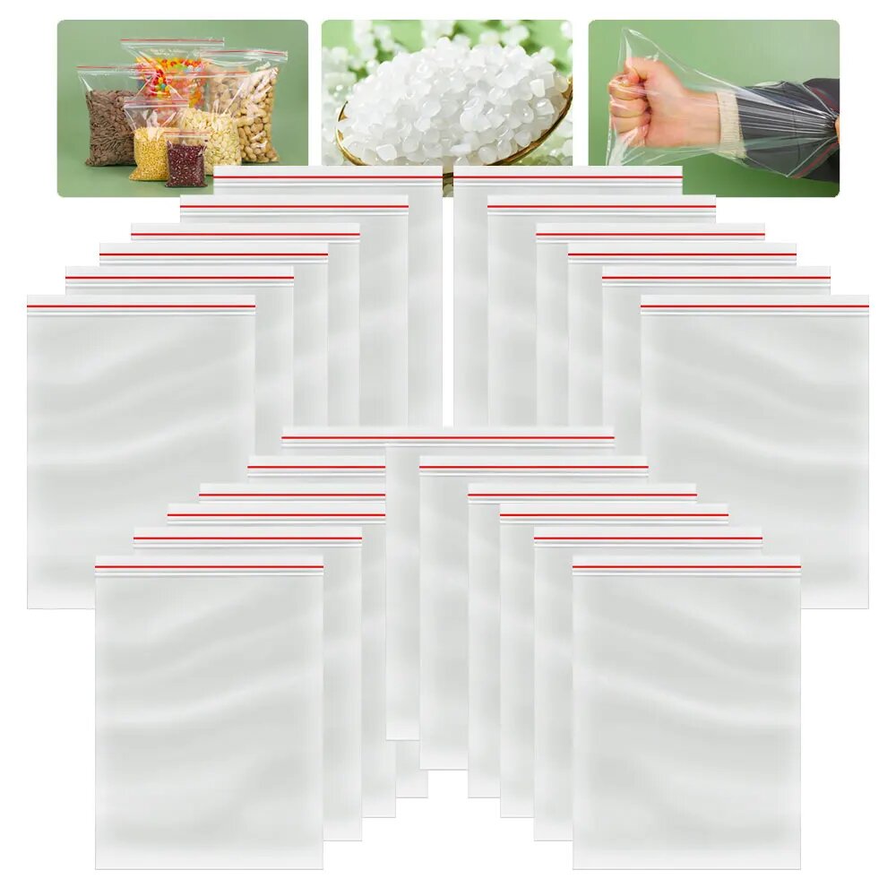 Пластиковые пакеты с замком 100 шт. 15x22cm-100PCS