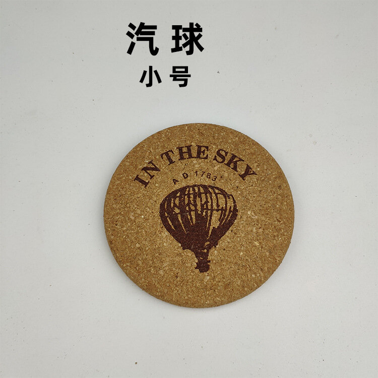 Пробковая подставка с натуральными креативными краями, круглая изоляционная подставка, водопоглощающая пробковая