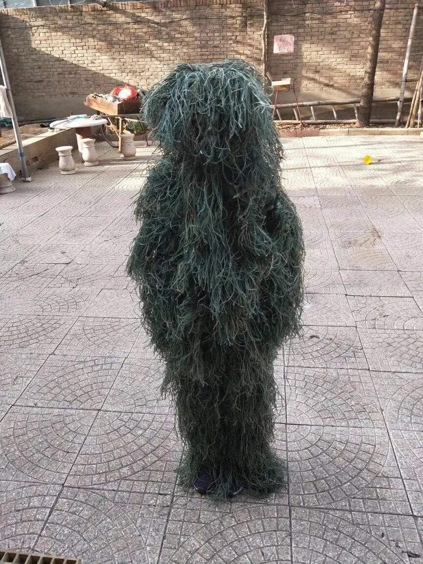 Детский Тактический Универсальный Камуфляжный костюм-снайпер, одежда в лесу, регулируемый размер, набор для охоты, новый