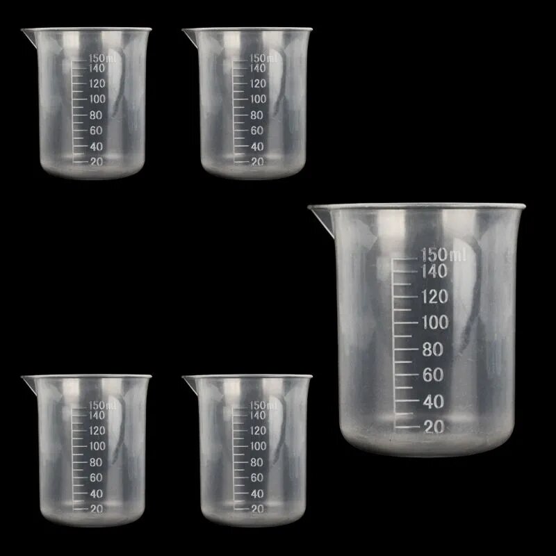 (5 шт.) Лабораторный мерный стакан для химии, учебные пособия-150 мл