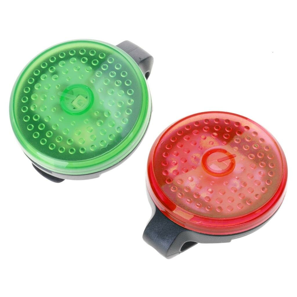 Светодиодные фонарики для обуви, красный и зеленый свет