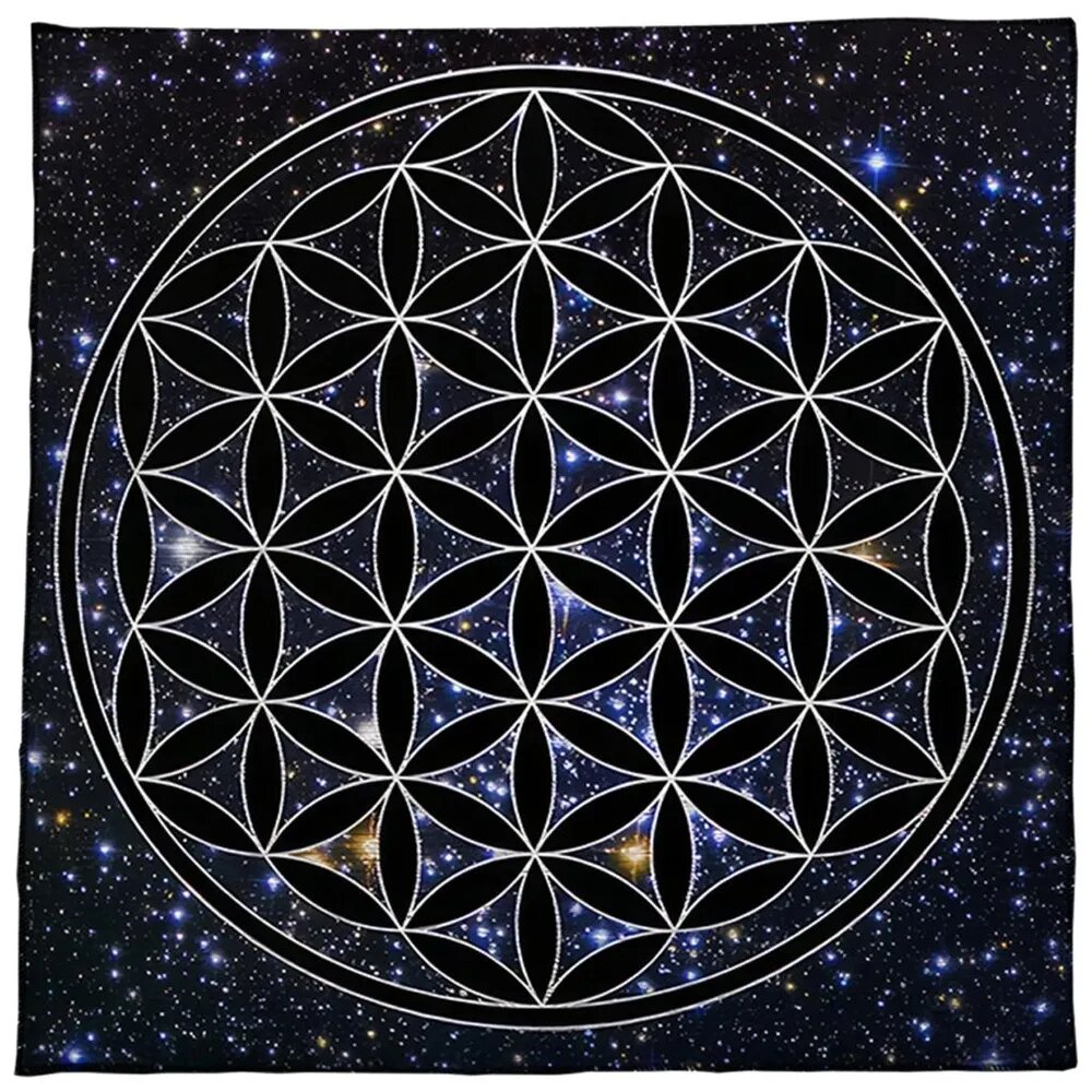 1 Скатерть Таро Мандала Цветок Жизни-353 60x60см