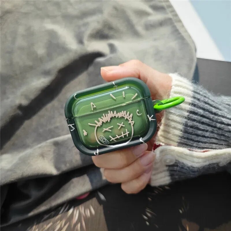 Прозрачные защитные чехлы для Bluetooth-гарнитуры Trend Scott для Apple Airpods 1 2 Pro 3 Pro 2 4 2024, противоударный чехол для наушников