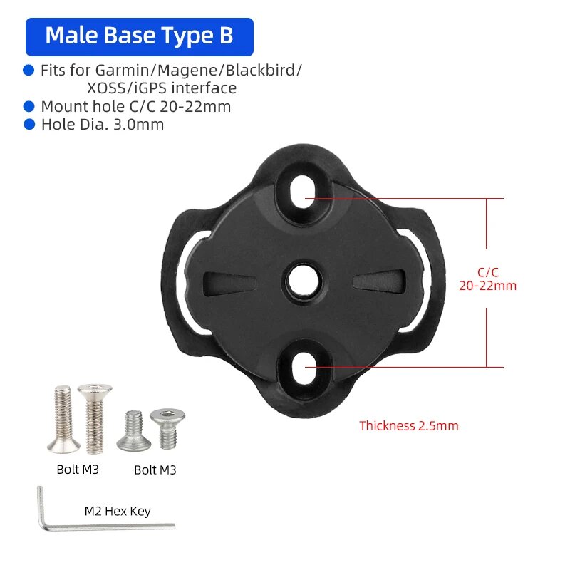 DEEMOUNT Крепление для велокомпьютера Garmin Пластик Male B S30TL