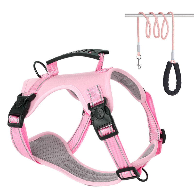 Регулируемый жилет-шлейка для собак, стильный, ночная светоотражающая, для корги, сиба-ину, средних и крупных собак, поводок для прогулок с питомцем